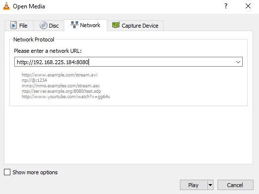 Video Streaming Using VLC Player On Local Computer Or Machine